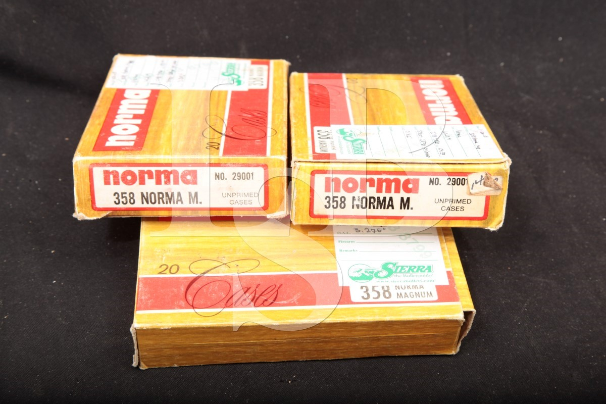 Norma Precision 60x .358 Norma Magnum Ammunition 250 Grain JSP Bullets ...