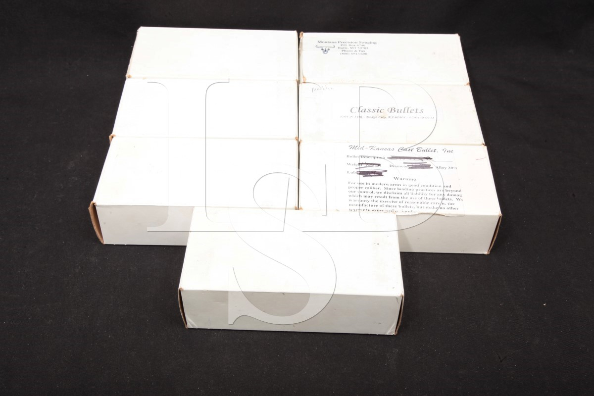 Unknown 262x .45 Caliber Lead Hard Cast Rifle Bullets Rcbs & P. Jones ...