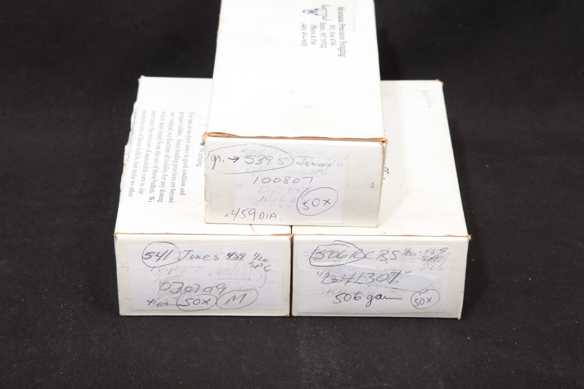 Unknown 262x .45 Caliber Lead Hard Cast Rifle Bullets Rcbs & P. Jones ...