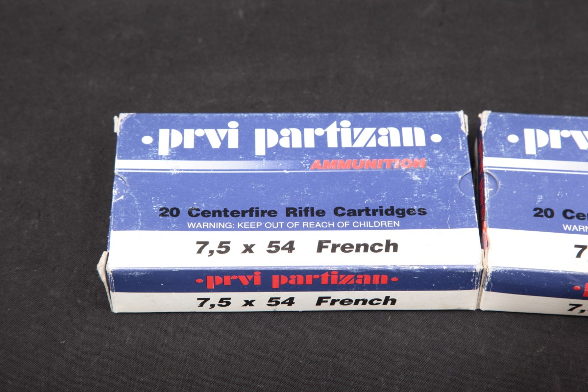 Ppu 40x 7.5x54mm French Ammunition 139 Grain Fmj Bullets Prvi Partizan ...