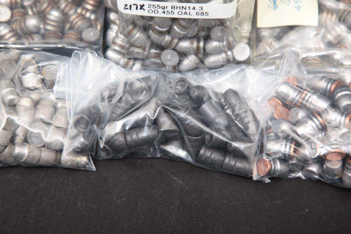 Unknown 570x .45 Caliber Lead Bullets .451 & .455 Diameter 185-255 ...