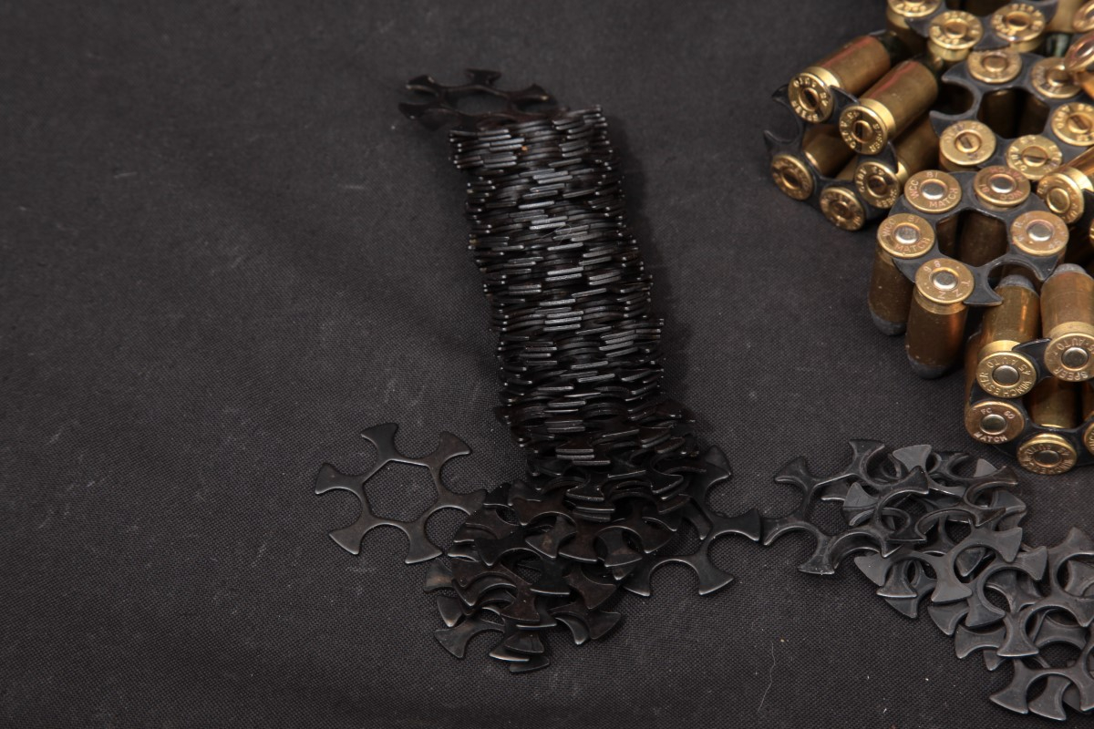 75x .45 Auto Reloaded Ammunition, 103x .45 Acp Moon Clips, 1x Moon Clip ...