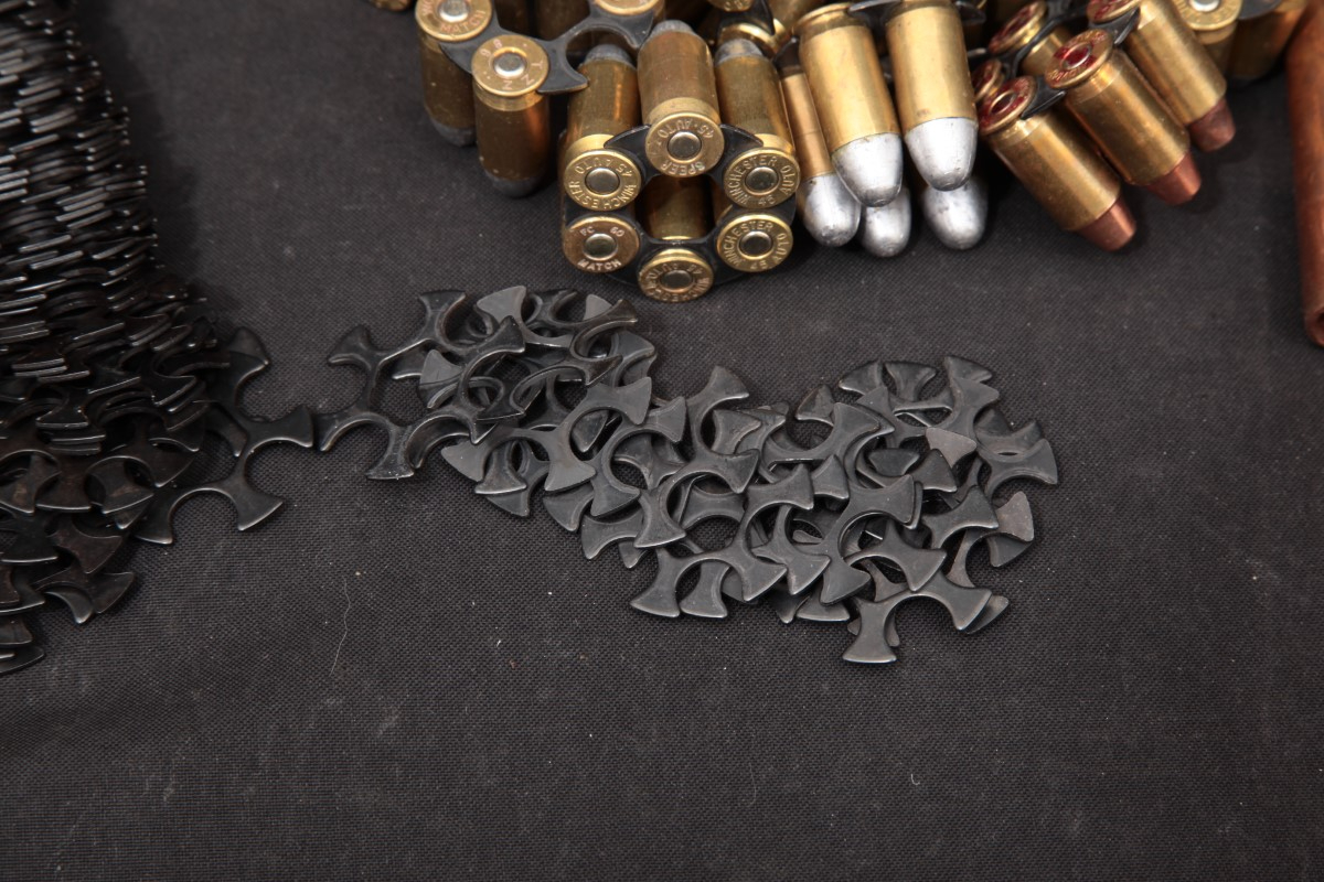 75x .45 Auto Reloaded Ammunition, 103x .45 Acp Moon Clips, 1x Moon Clip ...