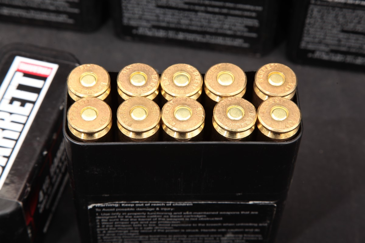 Barrett Firearms 100x .416 Barrett Ammunition 395 Grain Solid Brass ...