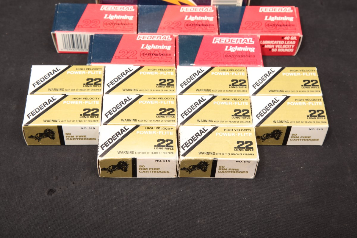 1280x .22 LR High Velocity Ammunition Federal Lighting & Power-Flite ...