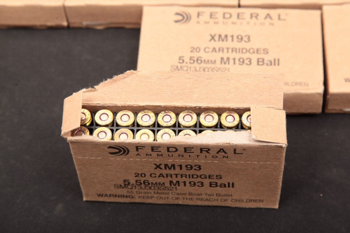 480x 5.56mm NATO Boxed XM193 M193 M-193 Ball Ammunition 5.56x45mm 55gr ...