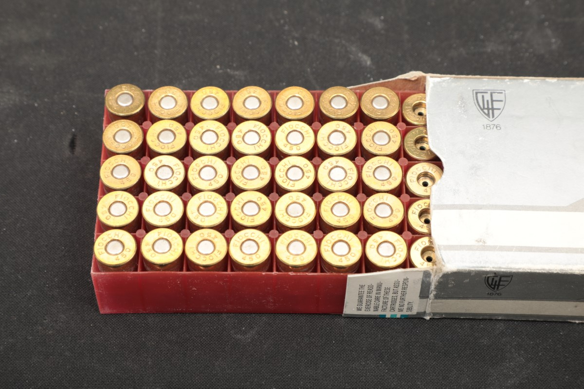 235x .450 Adams, 450 Corto Ammunition 226 Grain Lead RN Bullets & 15x ...