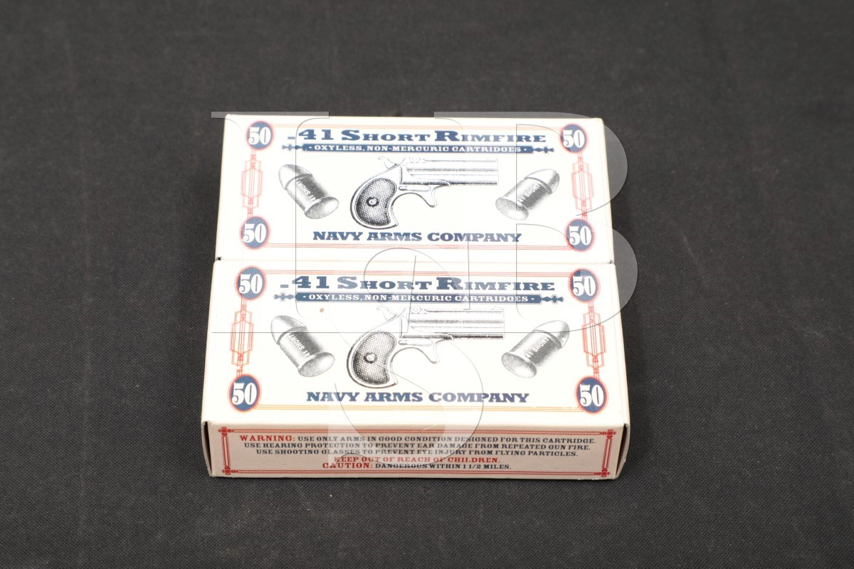Navy Arms Co 100x .41 Short Rimfire Ammunition Navy Arms Lead Rn ...