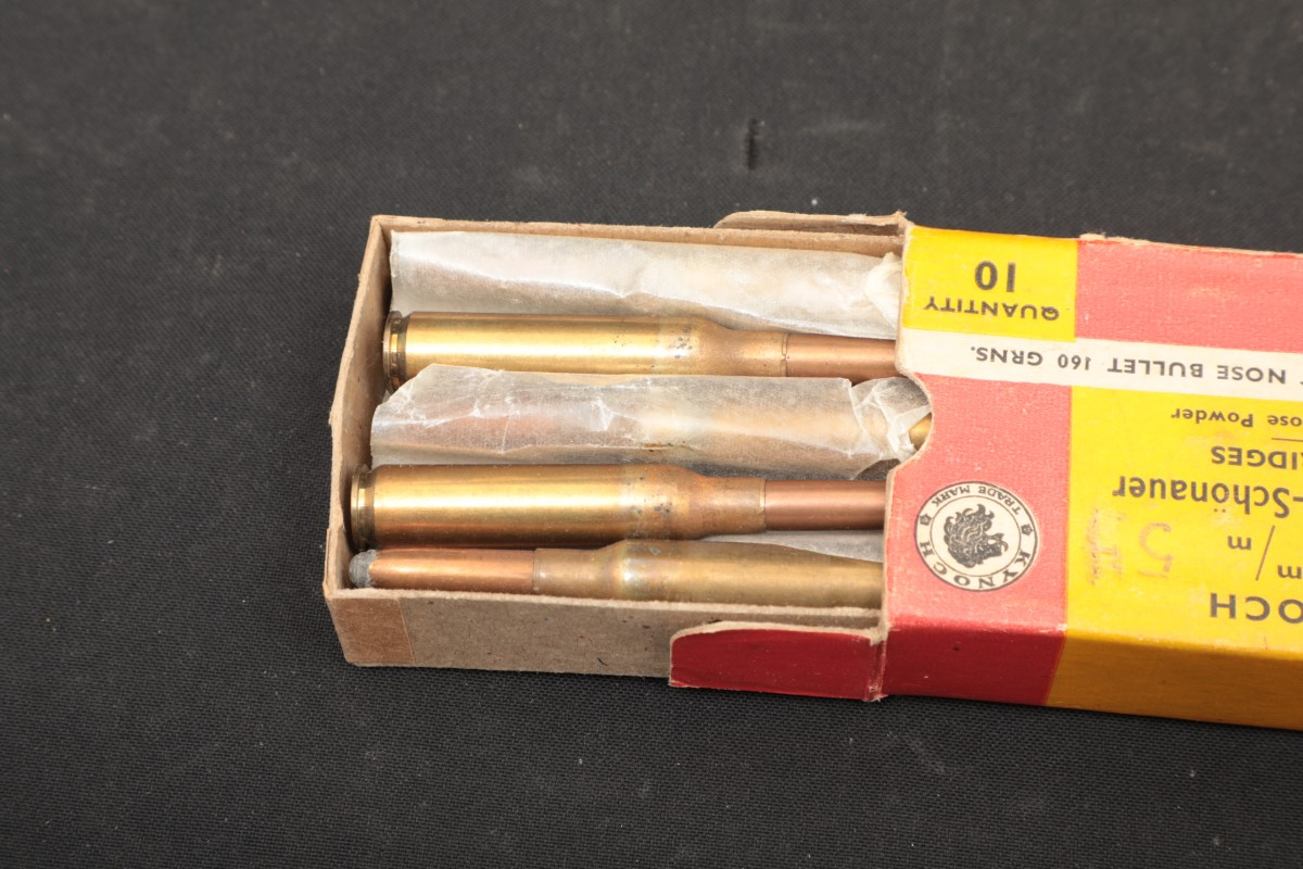 55x 6.5x54mm Mannlicher–Schönauer Vintage Ammunition FN, Kynoch, Norma ...