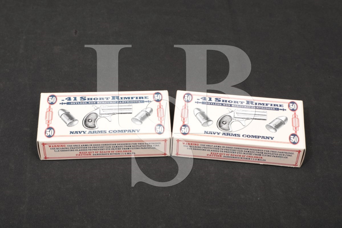 100x .41 Short Rimfire Ammunition Navy Arms Lead Rn Bullets Copper ...