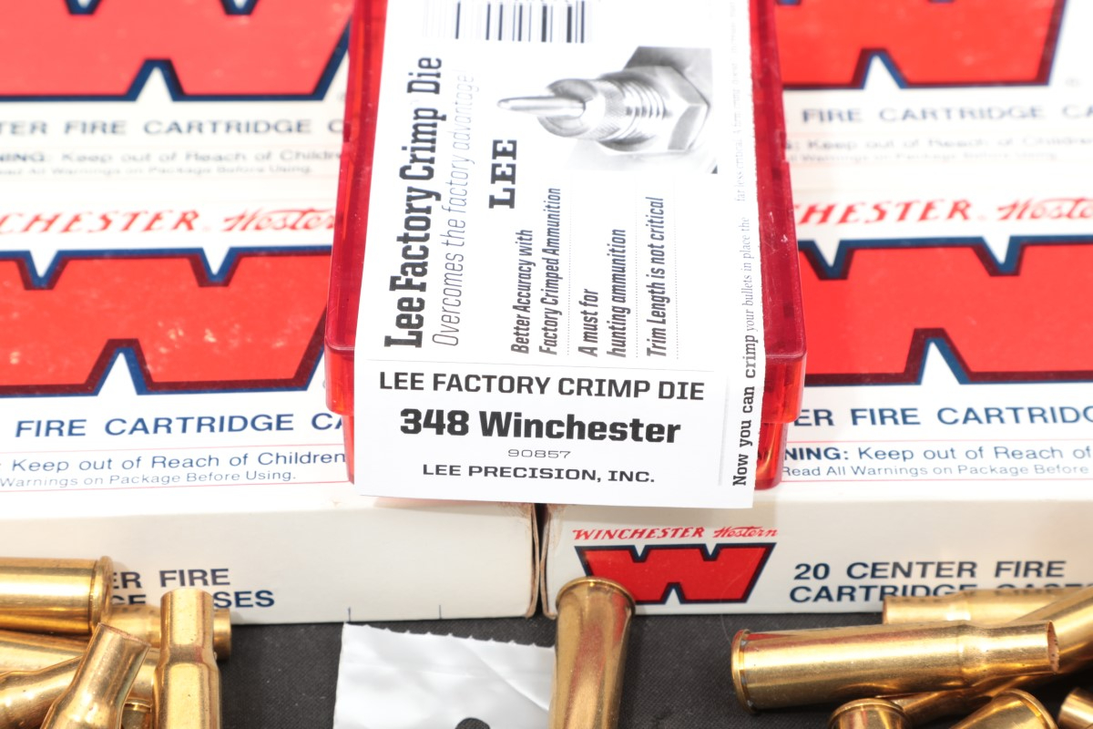 180x .348 Win. New Brass Cases Winchester Unprimed New Brass & 1x .348 ...