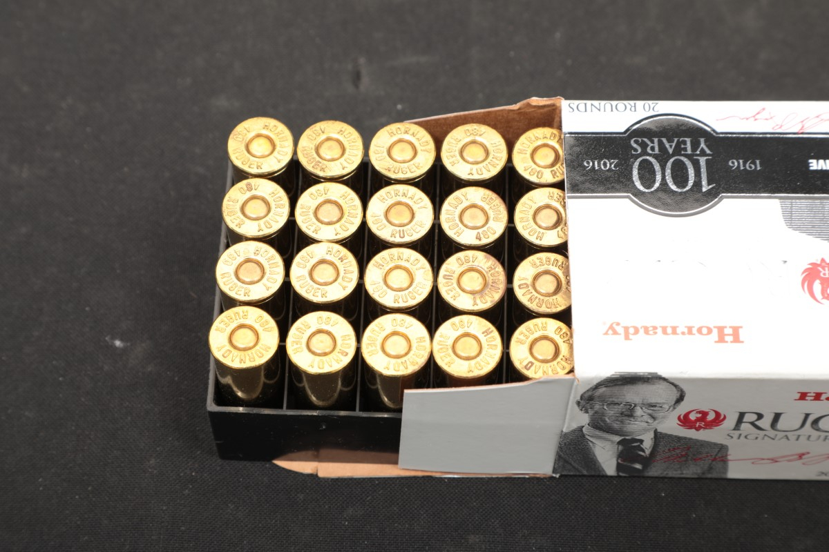 120x .480 Ruger Ammunition Hornady Custom & Signature Series 325 Grain ...
