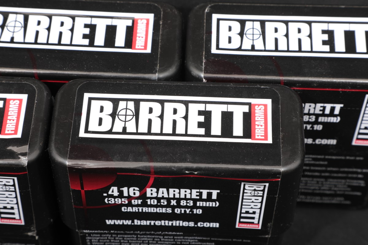Barrett Firearms 70x .416 Barrett Ammunition 395 Grain Solid Brass ...