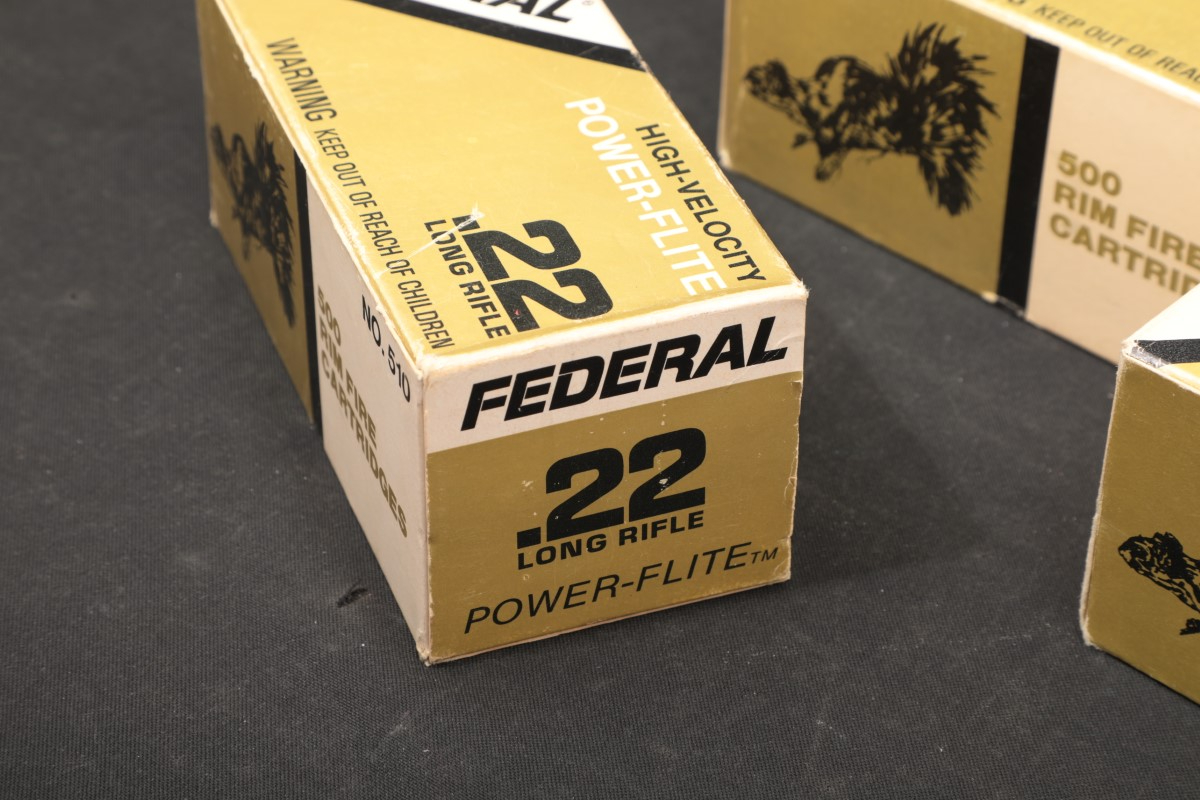 2000x .22 Long Rifle High-Velocity Ammunition Federal Power-Flite Lead ...