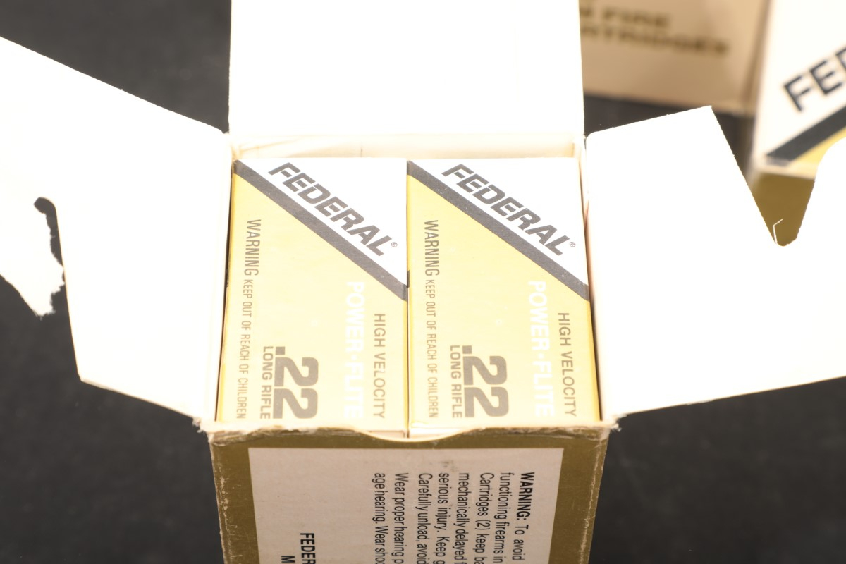 2000x .22 Long Rifle High-Velocity Ammunition Federal Power-Flite Lead ...