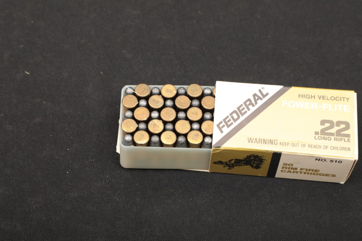 2000x .22 Long Rifle High-Velocity Ammunition Federal Power-Flite Lead ...