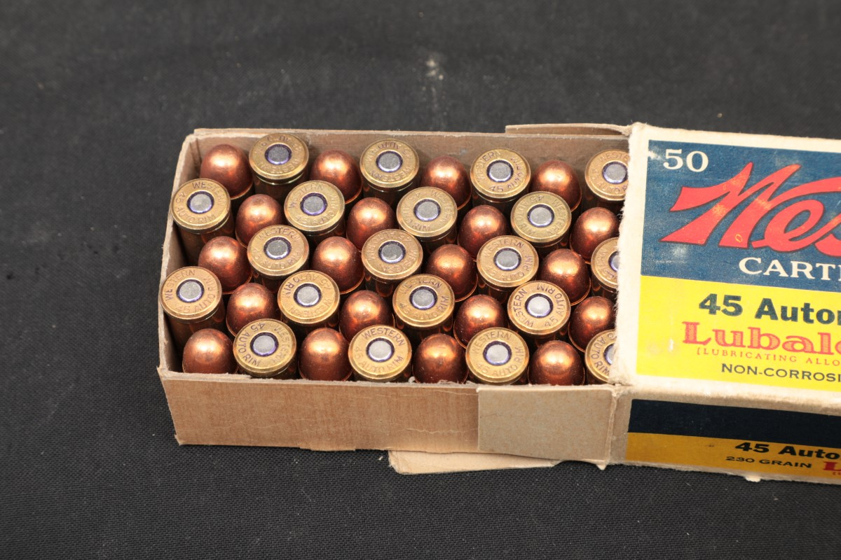 Western Cartridge Company 50x .45 Auto Rim Vintage Ammunition Western ...