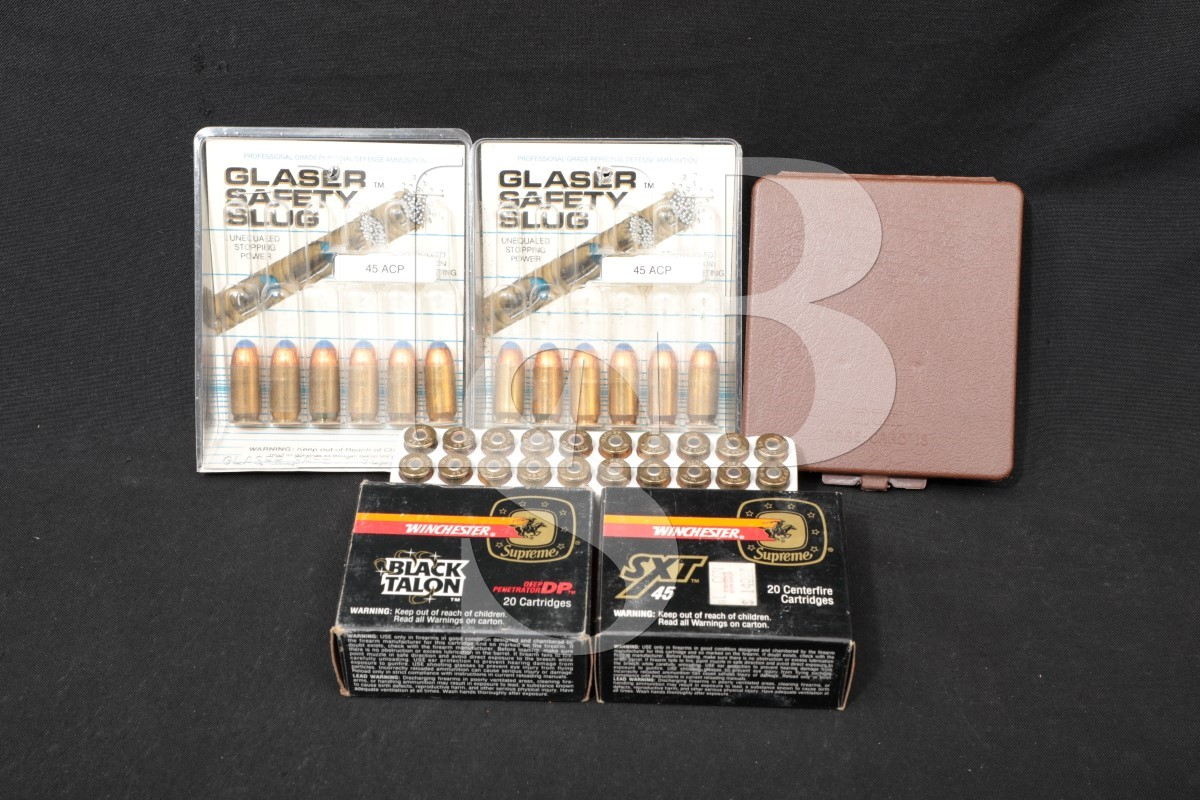 Mixed 88x .45 Acp Self Defense Ammunition Win, Fed, Super Vel, Glaser ...