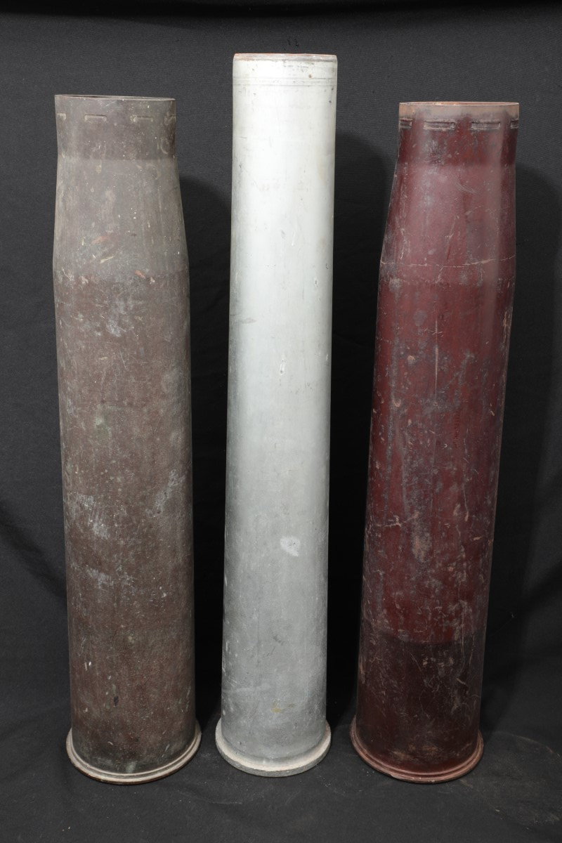 3x U.S. Military Artillery Shell Cases 1x 76mm /62 Cal. & 2x 90mm M19 ...