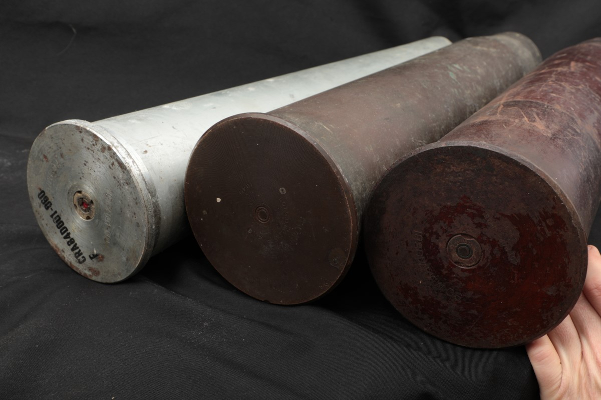 3x U.S. Military Artillery Shell Cases 1x 76mm /62 Cal. & 2x 90mm M19 ...