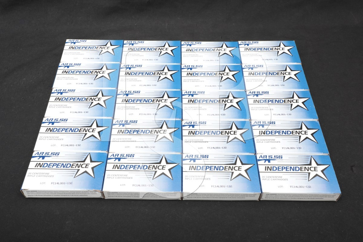 Federal 400x 5.56x45mm Ammunition Independence Xm1931 55 Grain Fmj ...