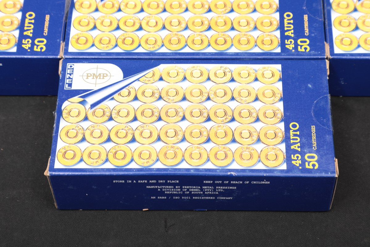 Pmp - Denel 500x .45 Acp Ammunition Pmp 220 Grain Fmj Bullets .45 ...