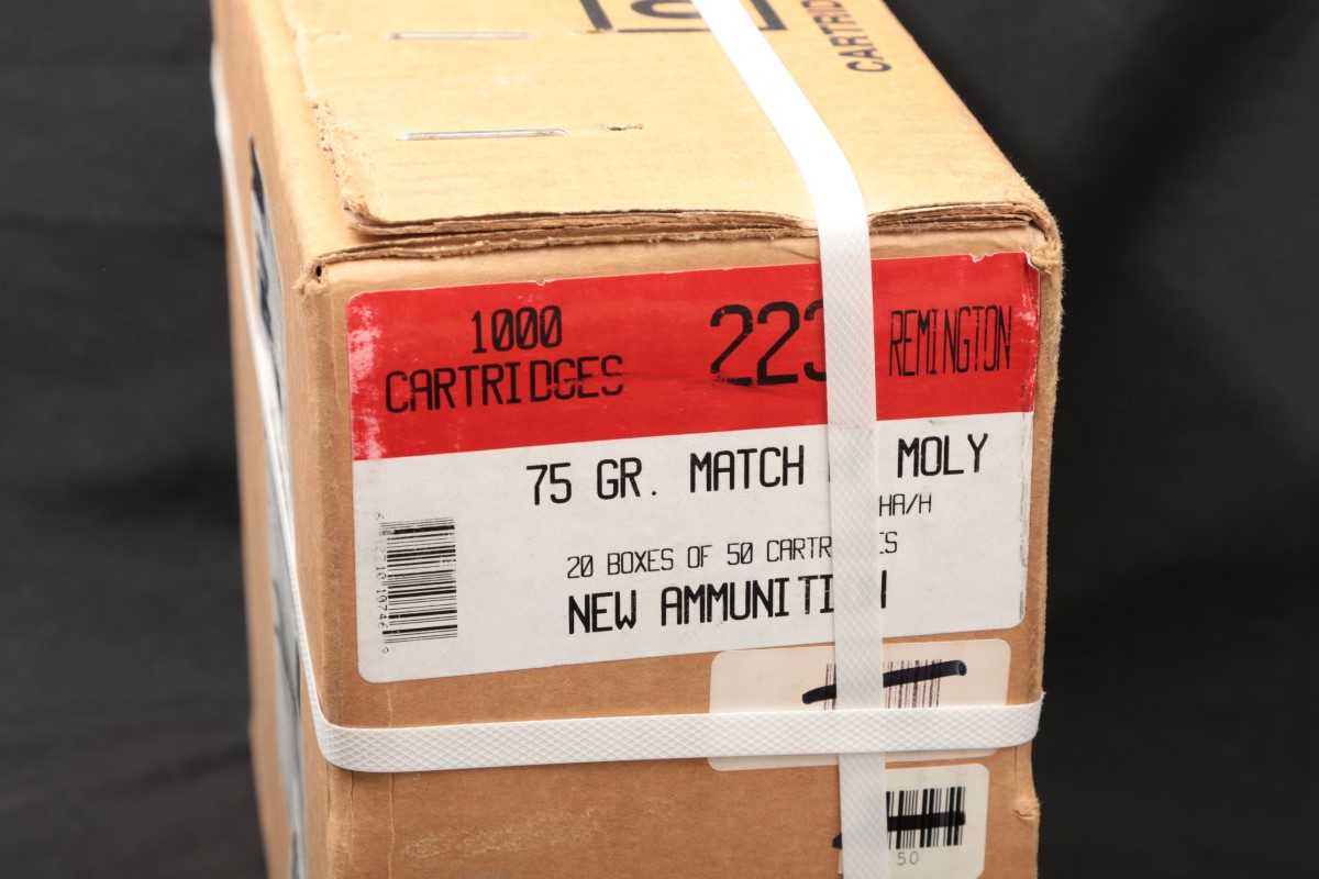 1000x .223 Rem. Ammunition Black Hills 75 Grain Match Hp Moly Bullets ...