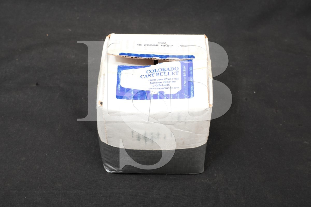 Colorado Cast 500x .45 Caliber Bullets Lead Hard Cast 200 Grain Rn Fp ...