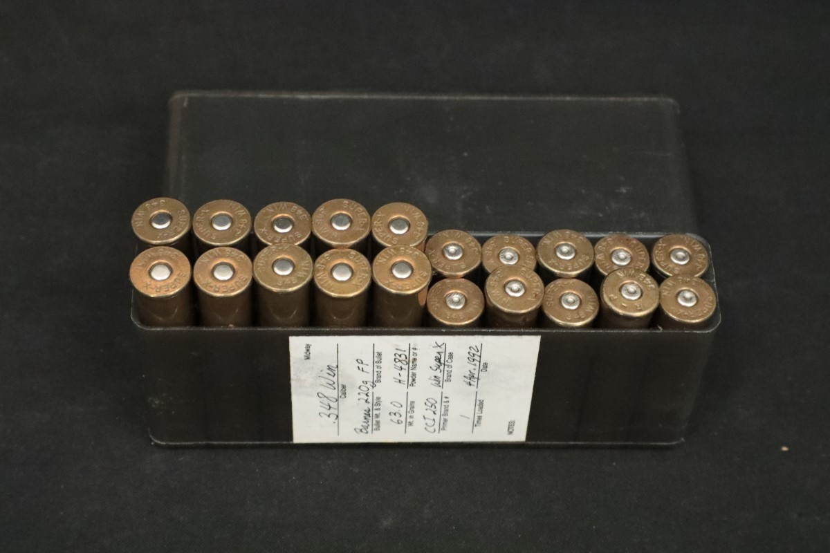 29x .348 Win. Reloaded Ammunition 200 & 220 Grain Jsp Bullets & 190x ...