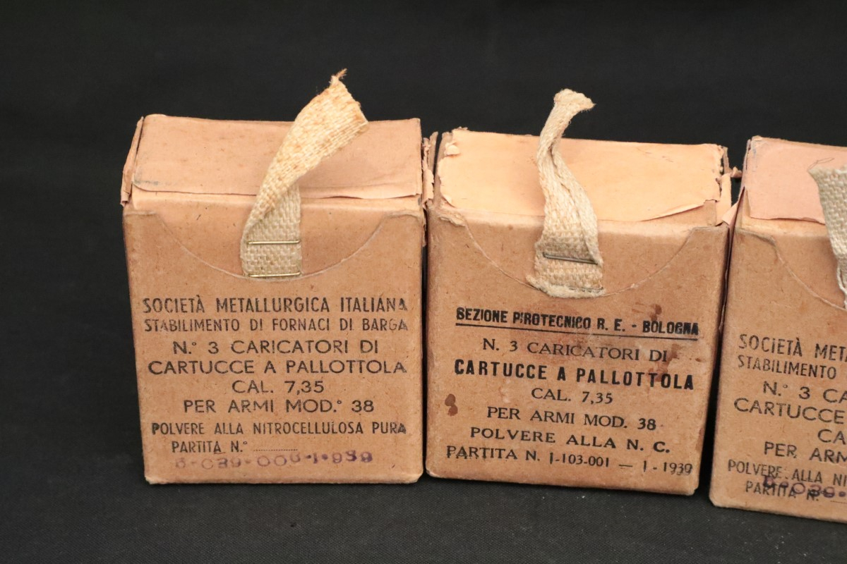 Italy 54x 7.35x51mm Carcano Vintage Ammunition 1939 Italian Fmj ...
