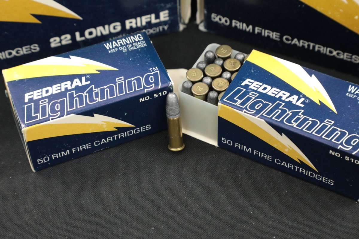 1500x .22 Long Rifle High-Velocity Ammunition Federal Lightning Lead RN ...