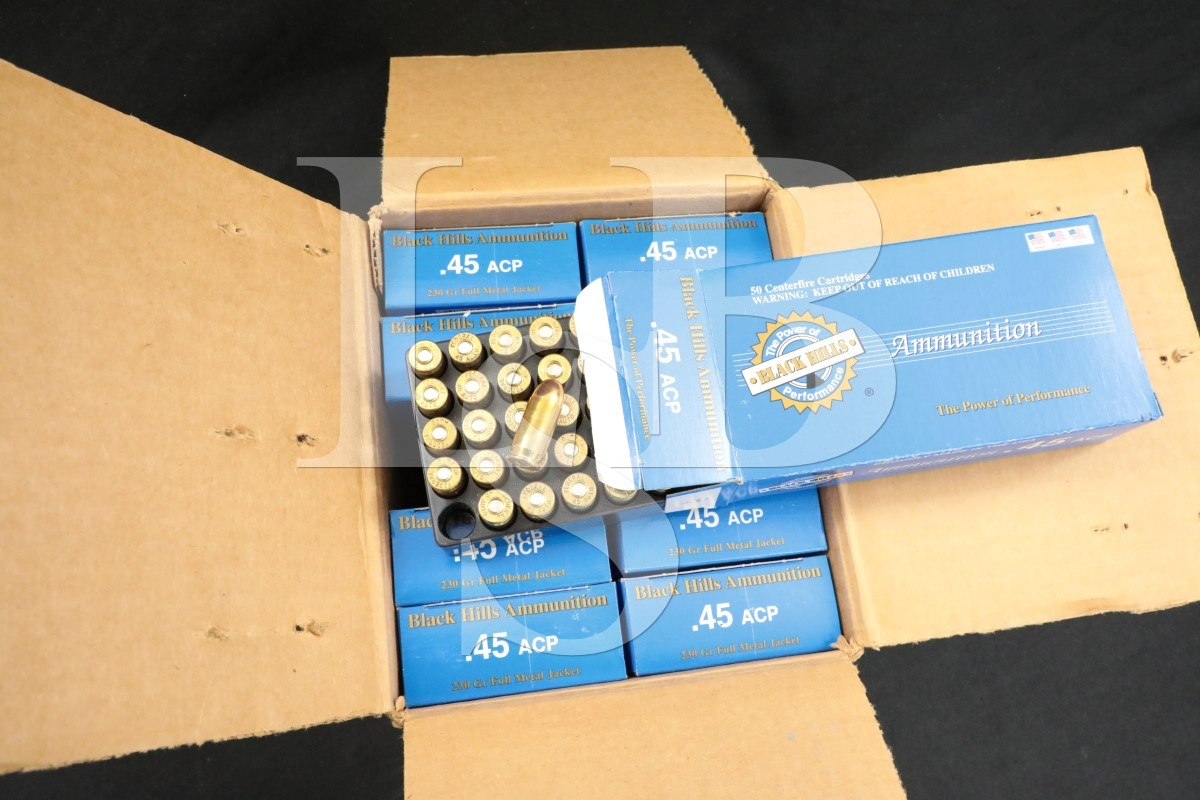 500x .45 ACP Remanufactured Ammunition Black Hills .45 Auto 230 Grain ...