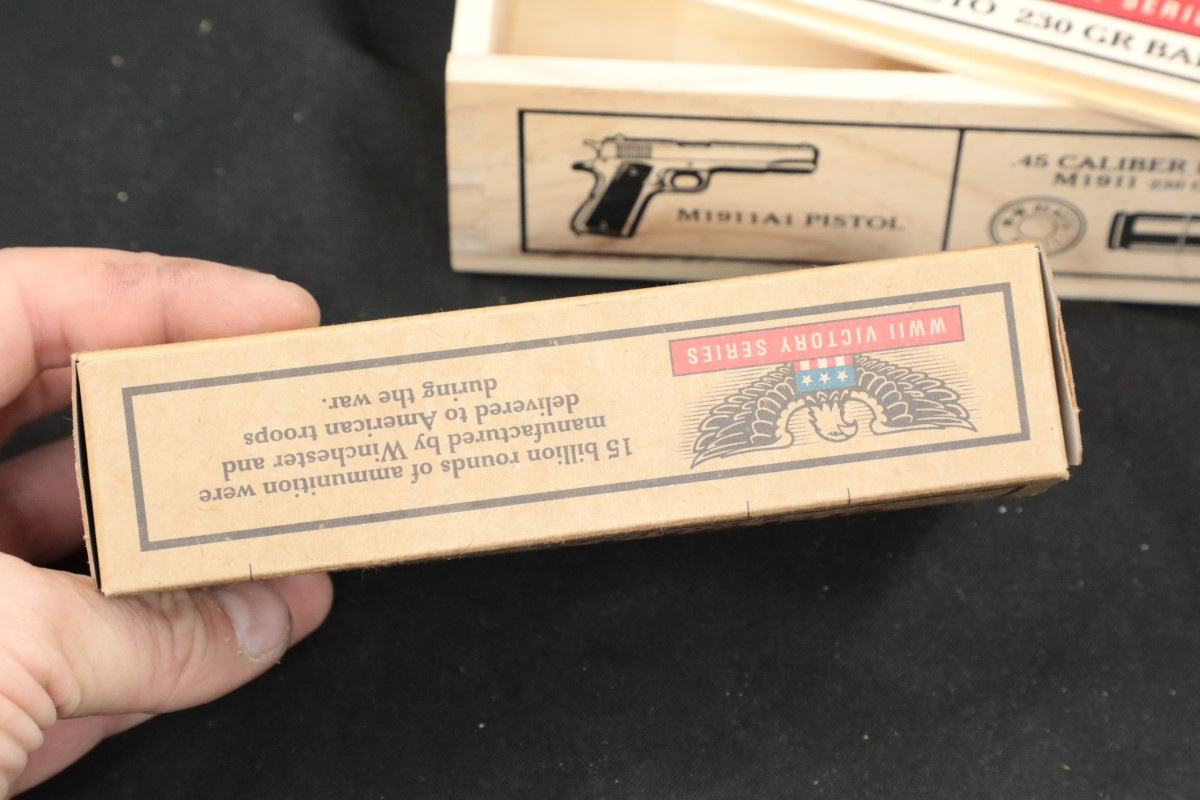 Winchester 50x .45 Auto Ball M1911 Ammunition Win. Wwii Victory Series ...