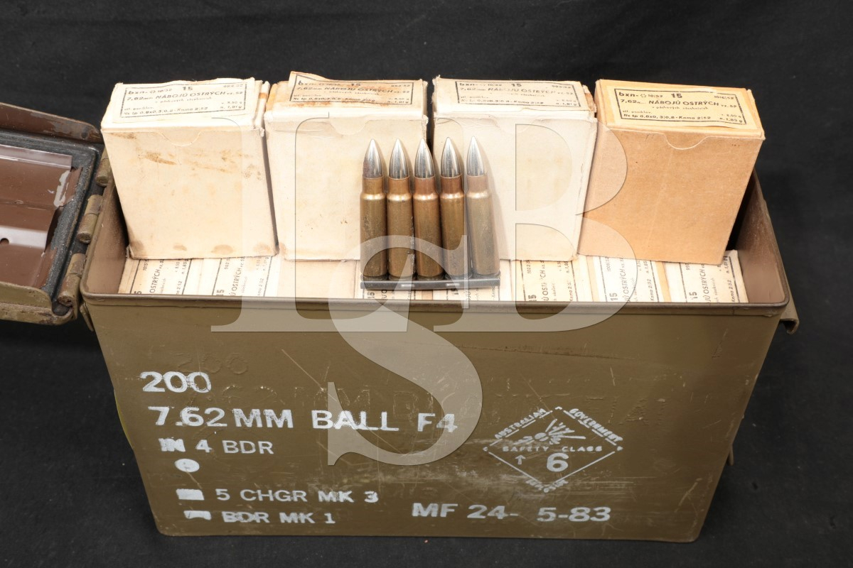 364x 7.62x45mm Ammunition Czech FMJ Magnetic Bullets on Clips in Ammo ...