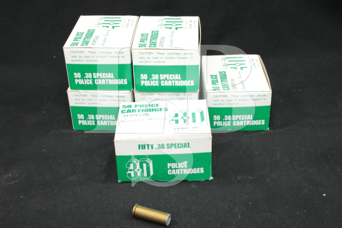 300x .38 Special Remanufactured Ammunition 3-D Police Cartridges 148 ...