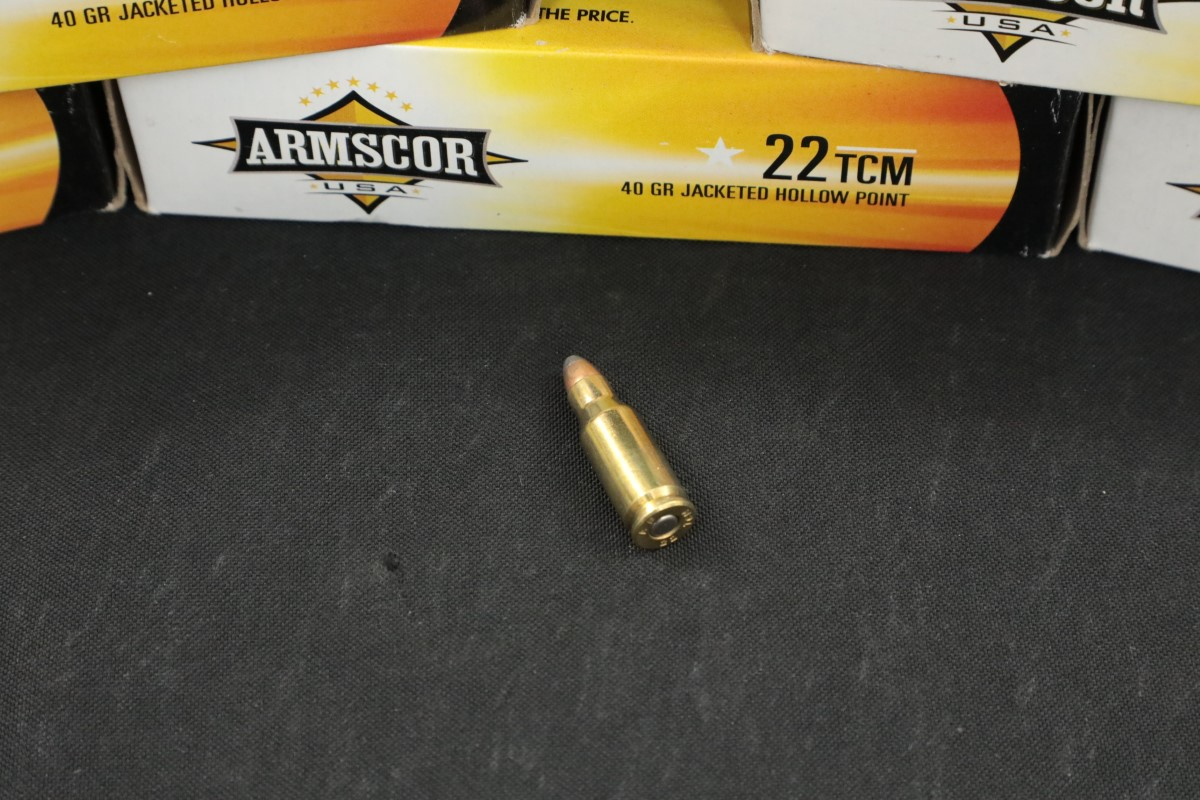 274x .22 TCM Ammunition Armscor USA 40 Grain JHP Bullets .22TCM Rifle ...
