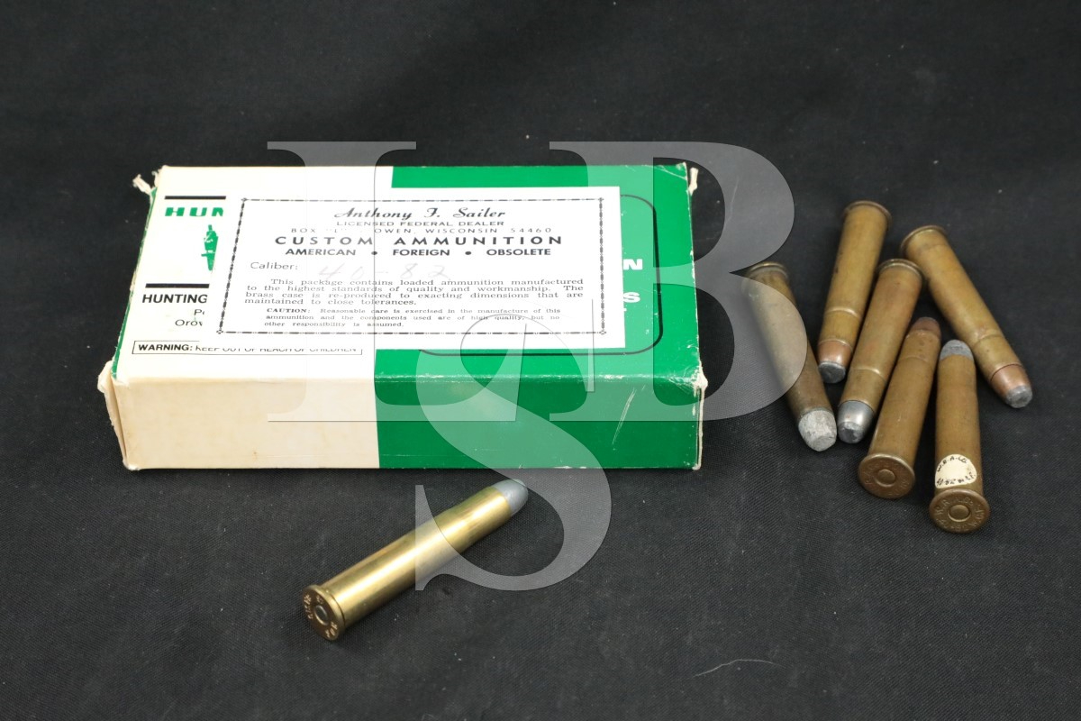 Mixed 22x .40-82 Wcf Vintage Ammunition Win, Rem-Umc & Reloaded Lead ...