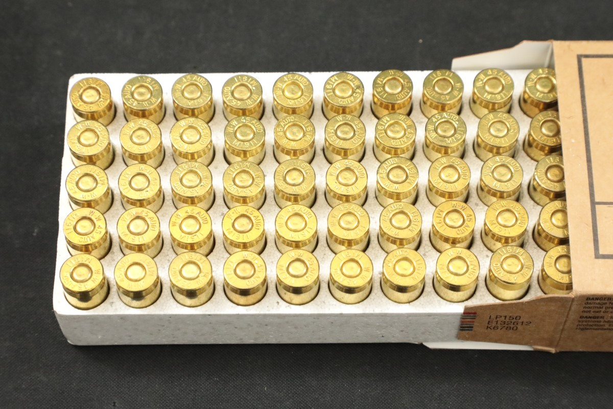Winchester 50x .45 Auto Ball M1911 Ammunition Win. Wwii Limited Edition ...