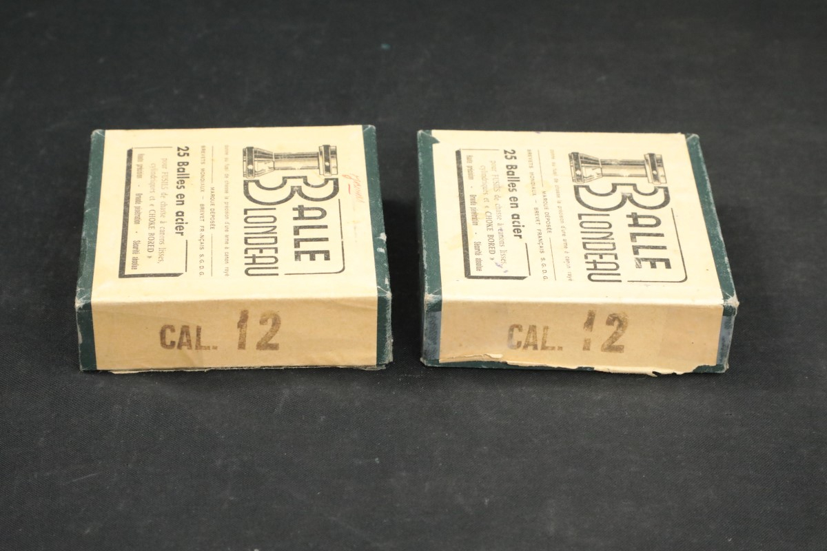 Balle Blondeau 29x 12 Gauge Vintage French Slugs/Sabots 505 Grain Slugs ...