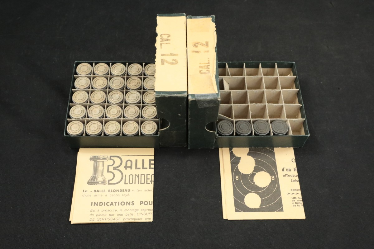 Balle Blondeau 29x 12 Gauge Vintage French Slugs/Sabots 505 Grain Slugs ...