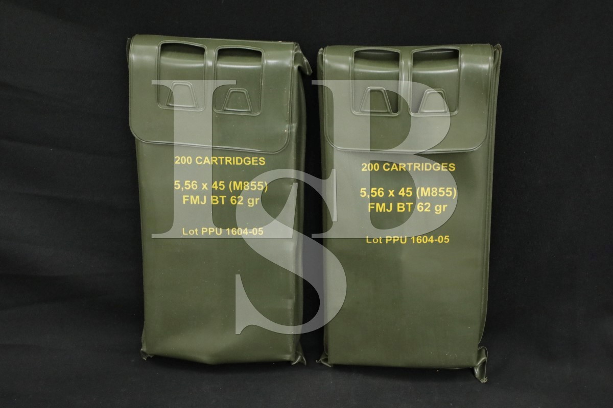 400x 5.56x45 Ammunition Ppu M855 62 Grain Magnetic Fmj-Bt Bullets In 2x ...