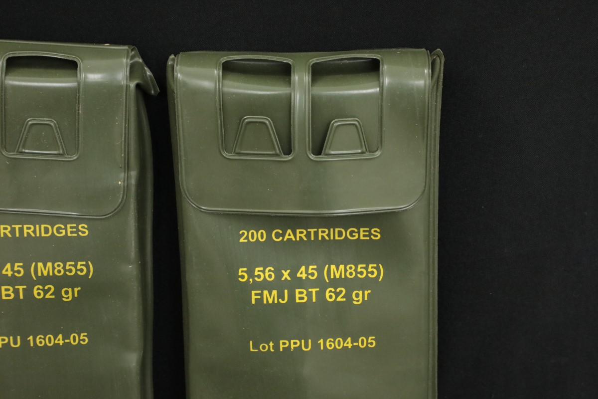 400x 5.56x45 Ammunition Ppu M855 62 Grain Magnetic Fmj-Bt Bullets In 2x ...