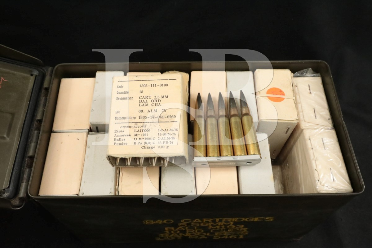 Mixed 440x 7.5x54mm French Ammunition French & Egyptian Magnetic Fmj ...