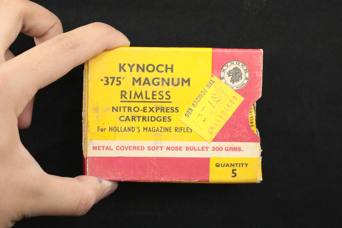 10x .375 Belted Rimless Magnum Ammunition Kynoch .300 Grain Jsp Bullets ...