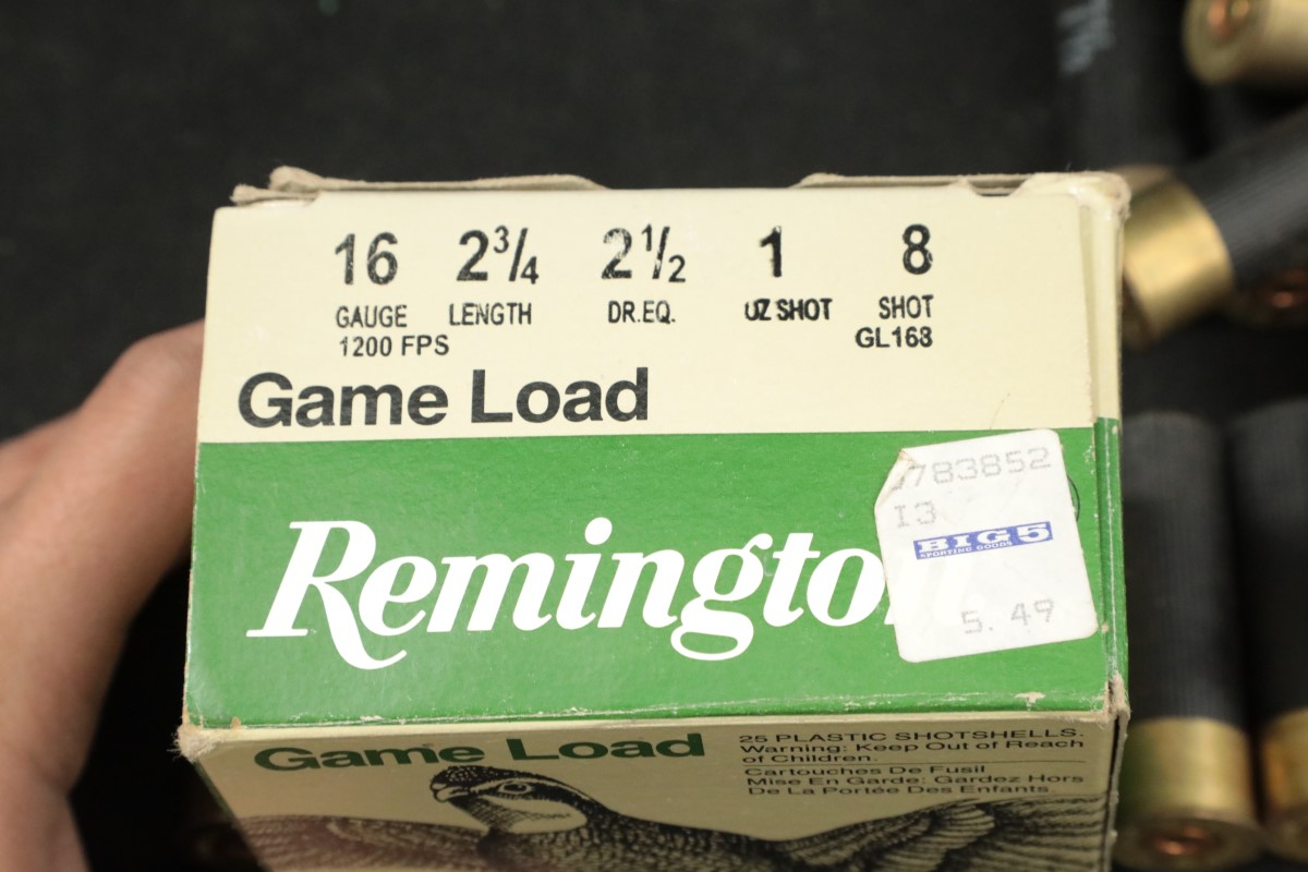 Mixed 143x 16 Gauge Ammunition Fed, Rem, Activ 2 3/4" #8 & 7 1/2 Lead ...