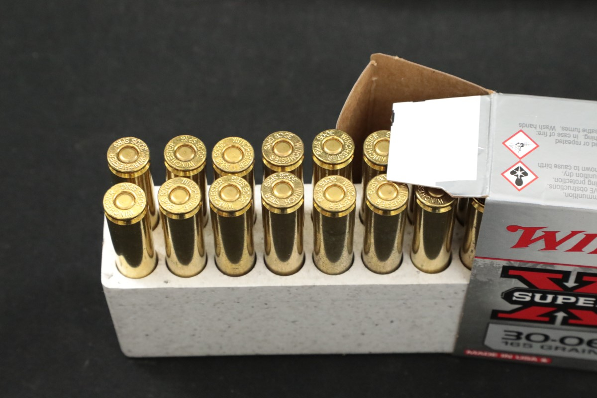 Winchester 80x .30-06 Springfield Ammunition 165 Grain Fsp Bullets 7 ...