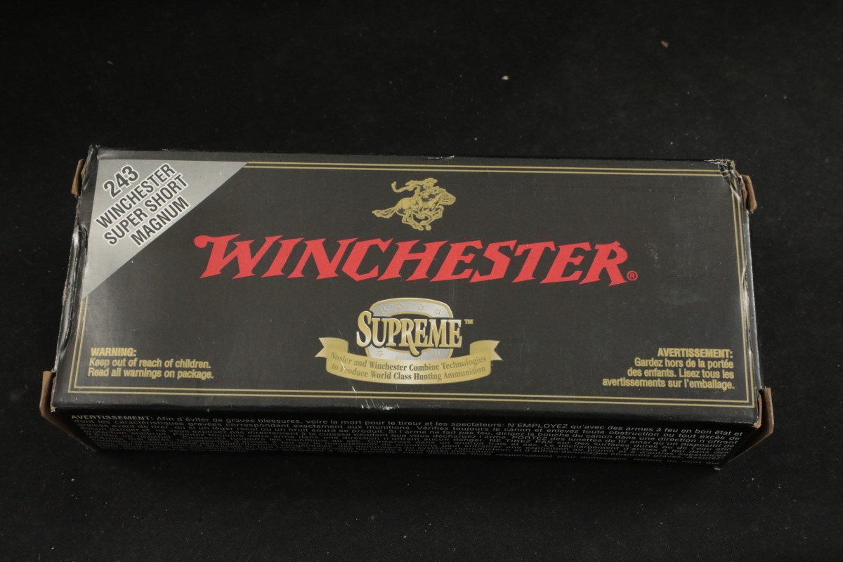Winchester 120x .243 Wssm Ammunition Win. 95 Grain Ballistic Silvertip ...
