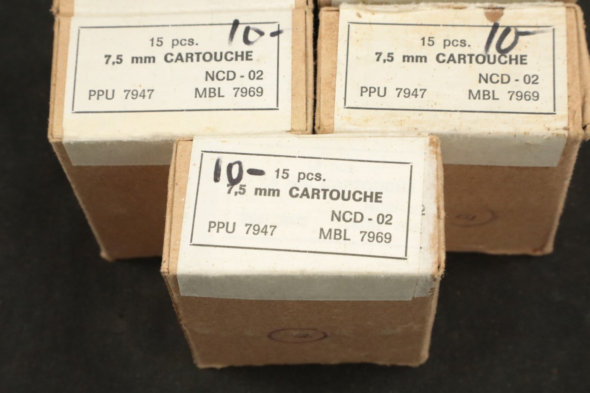 Ppu 67x 7.5x54mm French Ammunition Fmj Non-Magnetic Bullets 7.5 French ...