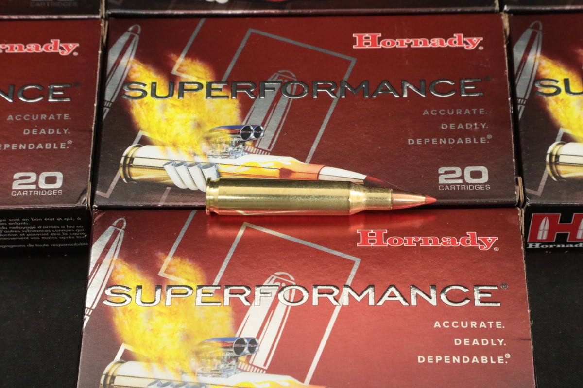 200x .257 Roberts +P Ammunition Hornady Superformance 117 Grain Sst ...