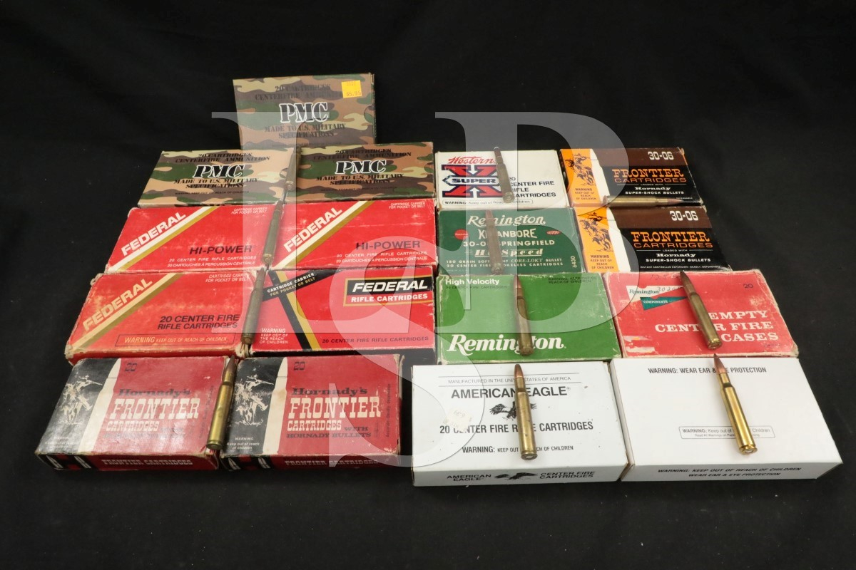 338x .30-06 Springfield Ammunition Fed, Rem, Pmc, Frontier, Miwall ...